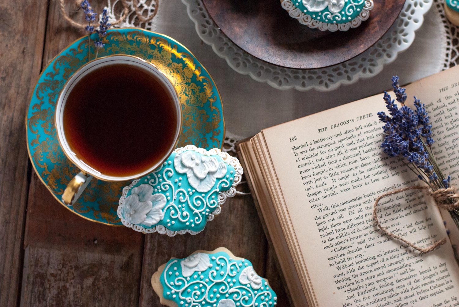 Turquoise Tea Cookies – Cookies for England