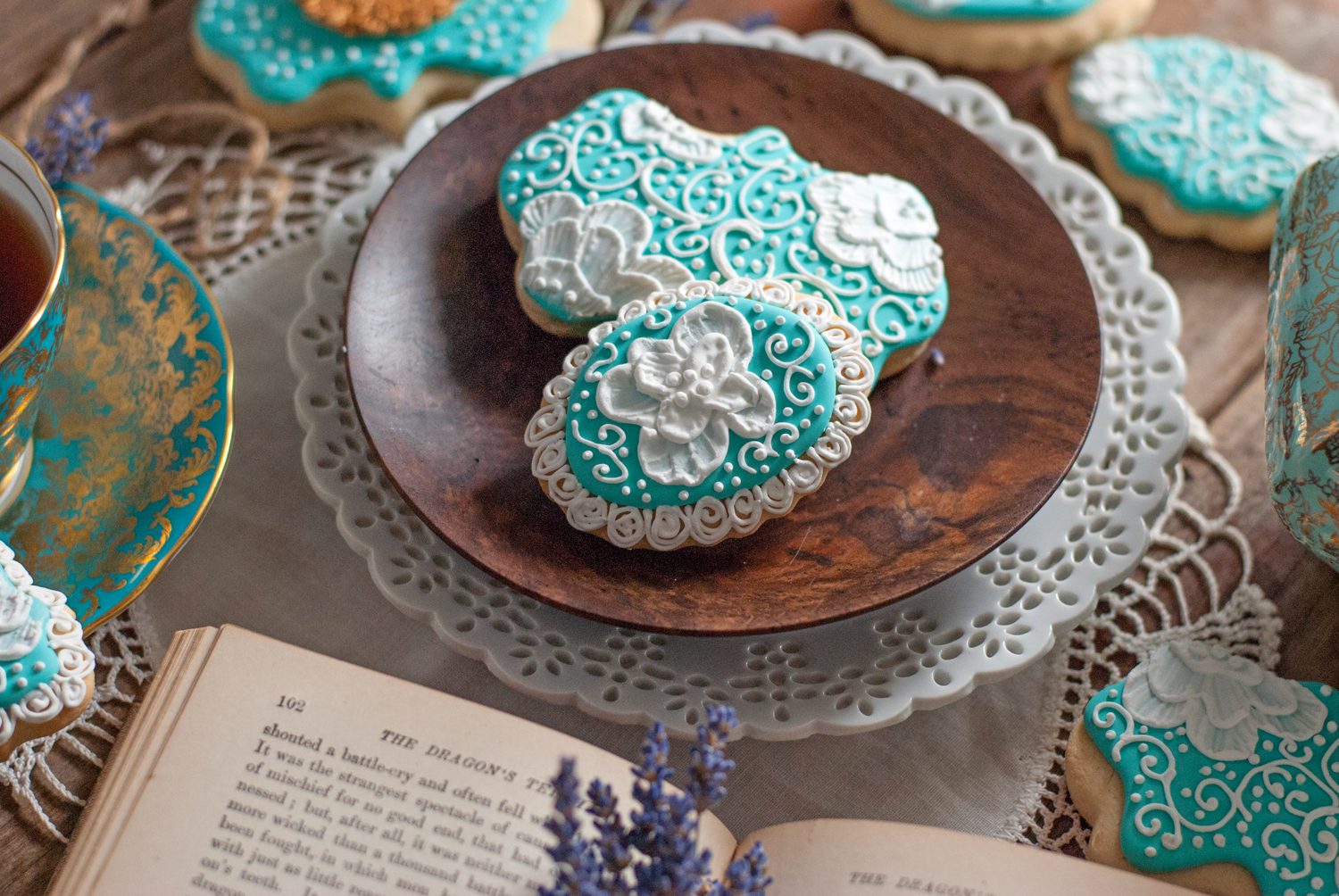 Turquoise Tea Cookies – Cookies for England